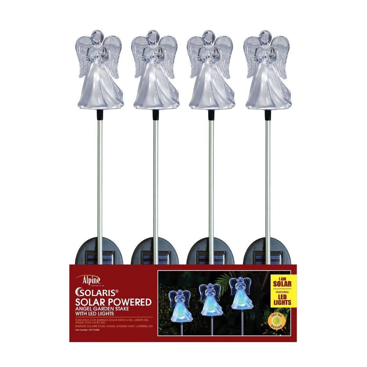 Alpine Corporation Solar Powered Angel Garden Stake