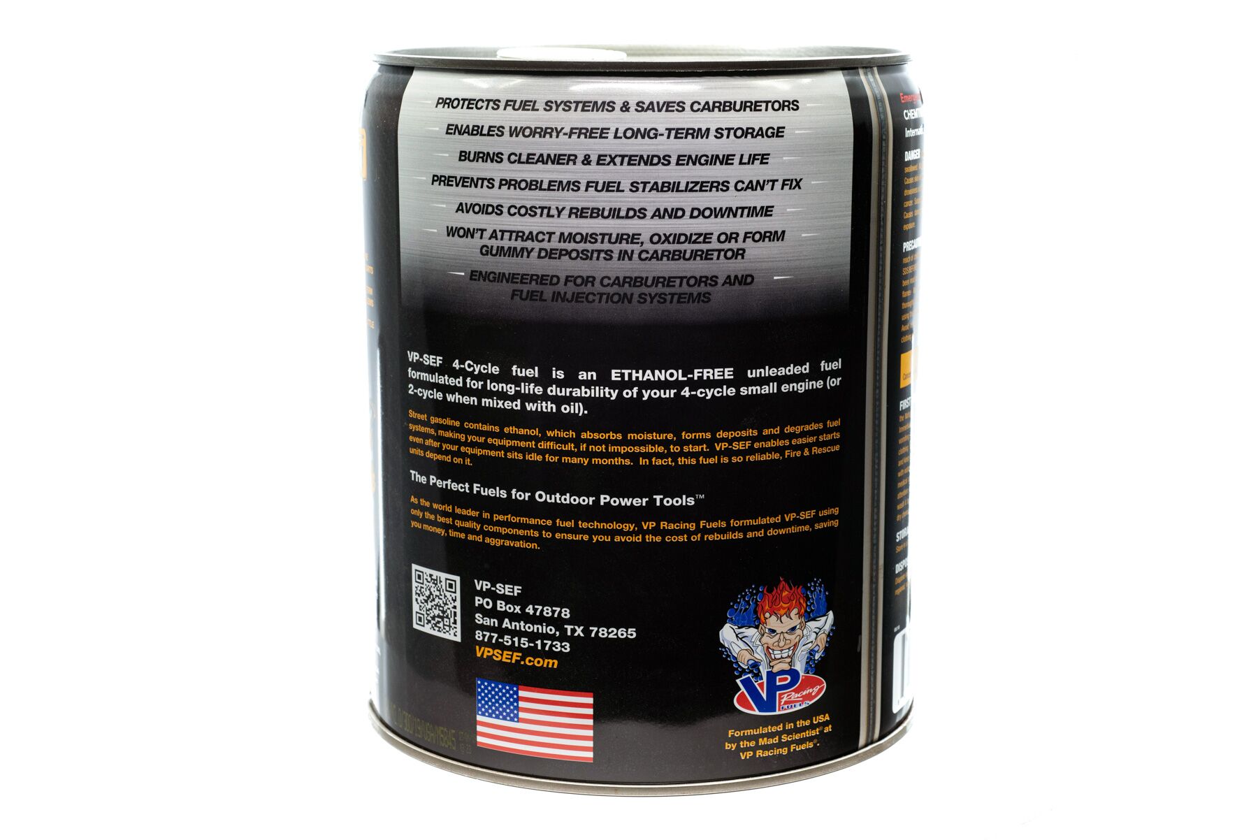VP Racing Fuels 4-Cycle Fuel: Ethanol-Free Small Engine Fuel - 5 Gallon