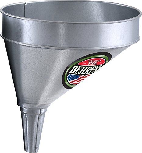 Behrens Offset Galvanized Steel Funnel with Screen
