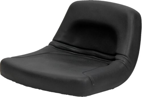 Black Talon Seats Low-Back Steel Pan Seat in Black