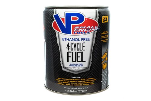 VP Racing Fuels 4-Cycle Fuel: Ethanol-Free Small Engine Fuel - 5 Gallon