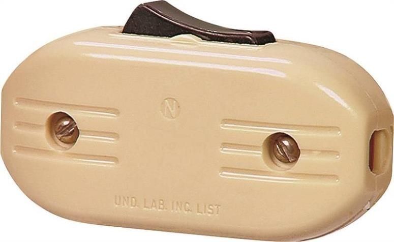 Cooper Wiring 3 A, 120 VAC Heavy Duty Cord Switch