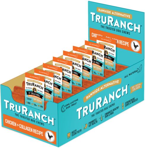 TruRanch 6" Colla-Rolls Chicken + Collagen Recipe Dog Treat