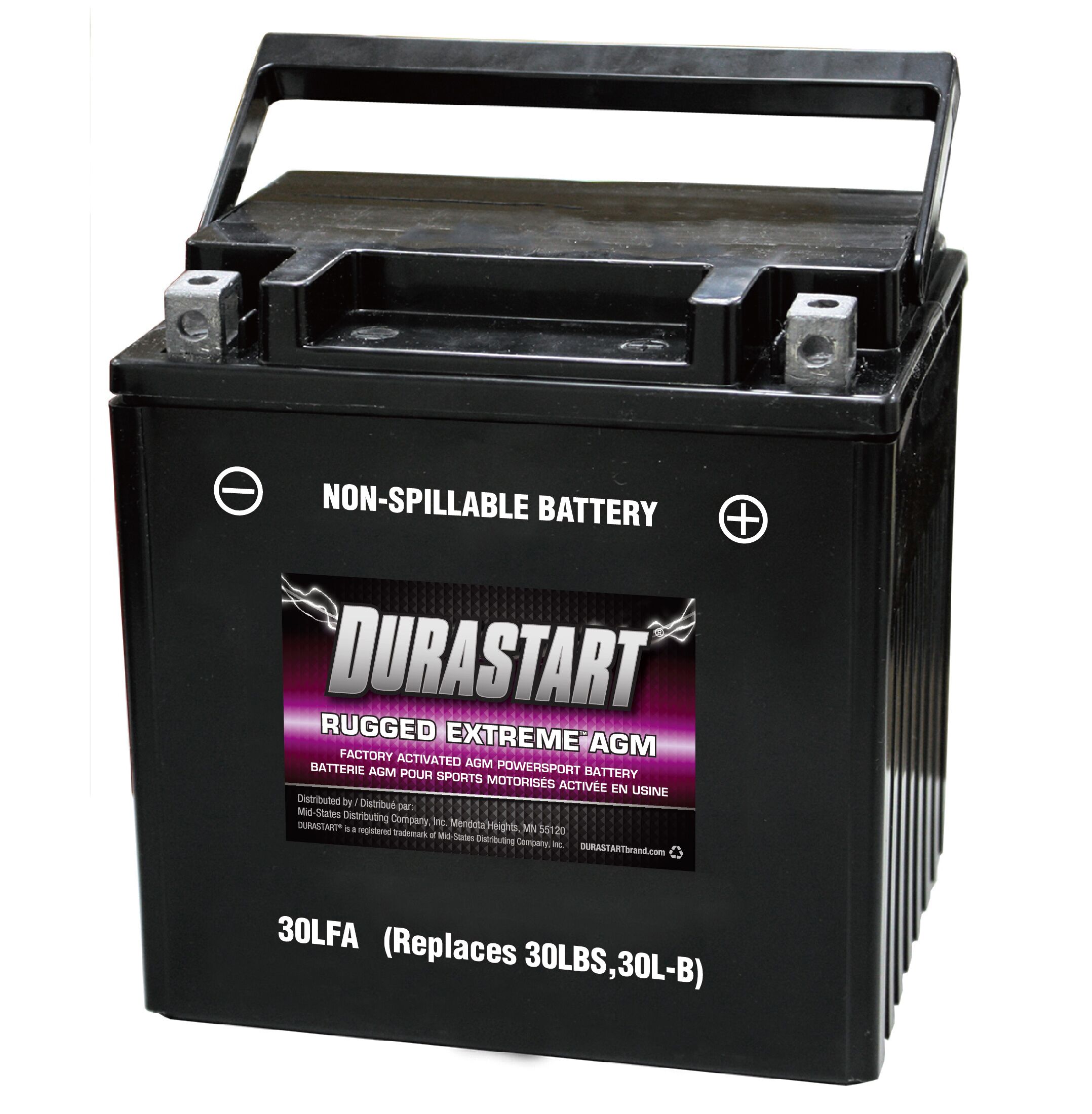 DuraStart Supercrank Xtra AGM Powersport Battery - SC30LFA