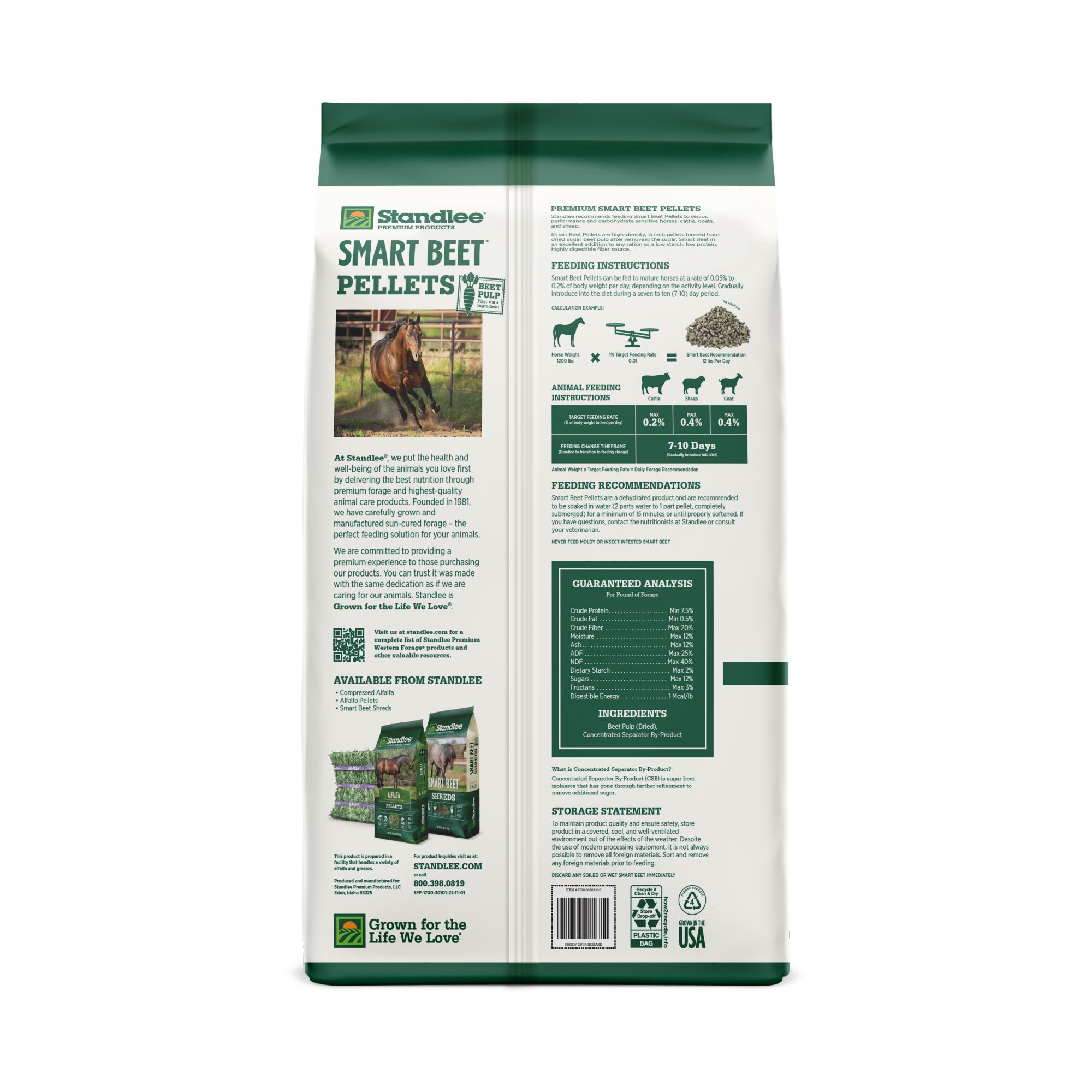 Standlee Hay Company Premium Beet Pulp Pellets - 40 lb