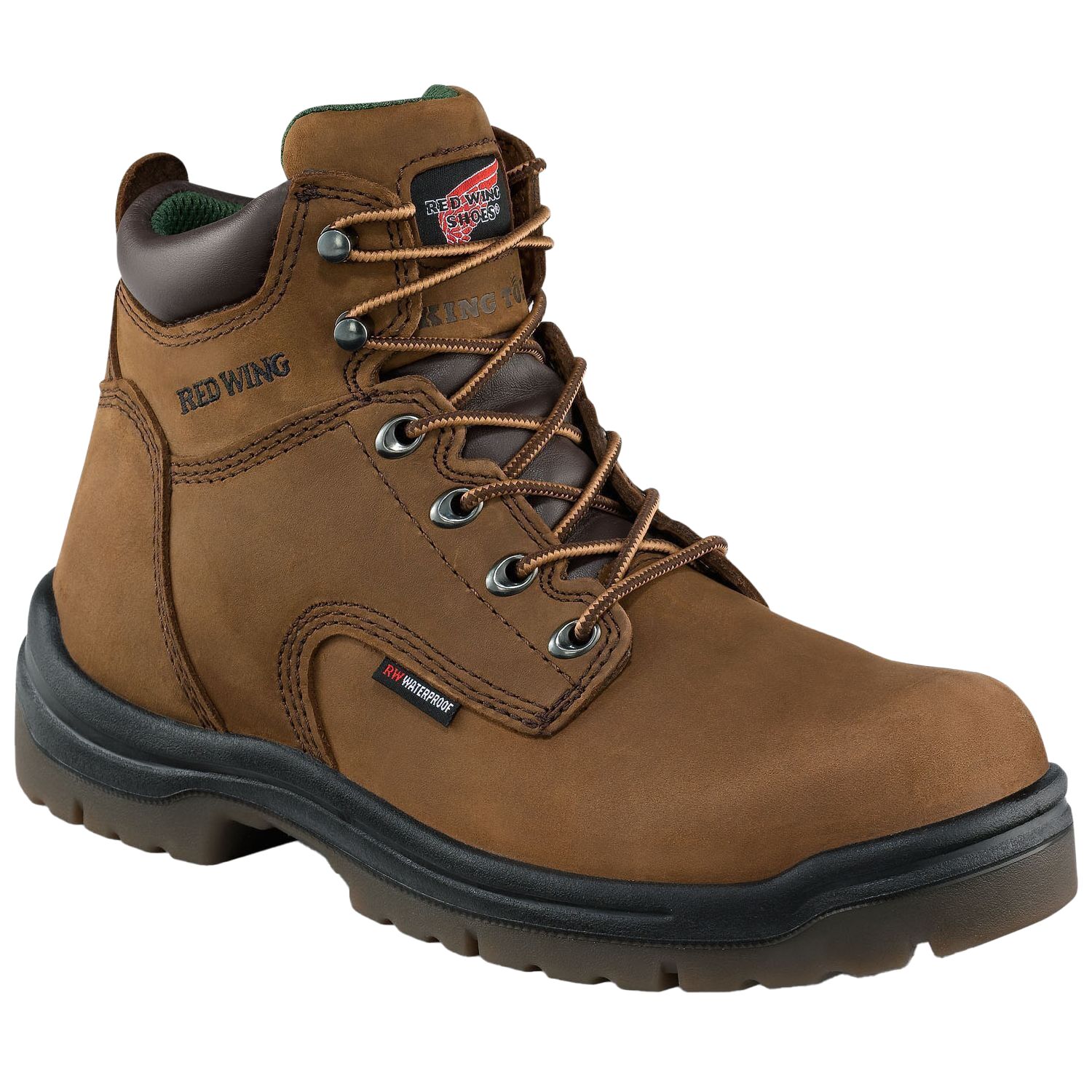 Red Wing Men's 6" King Toe Waterproof Safety Toe Work Boot