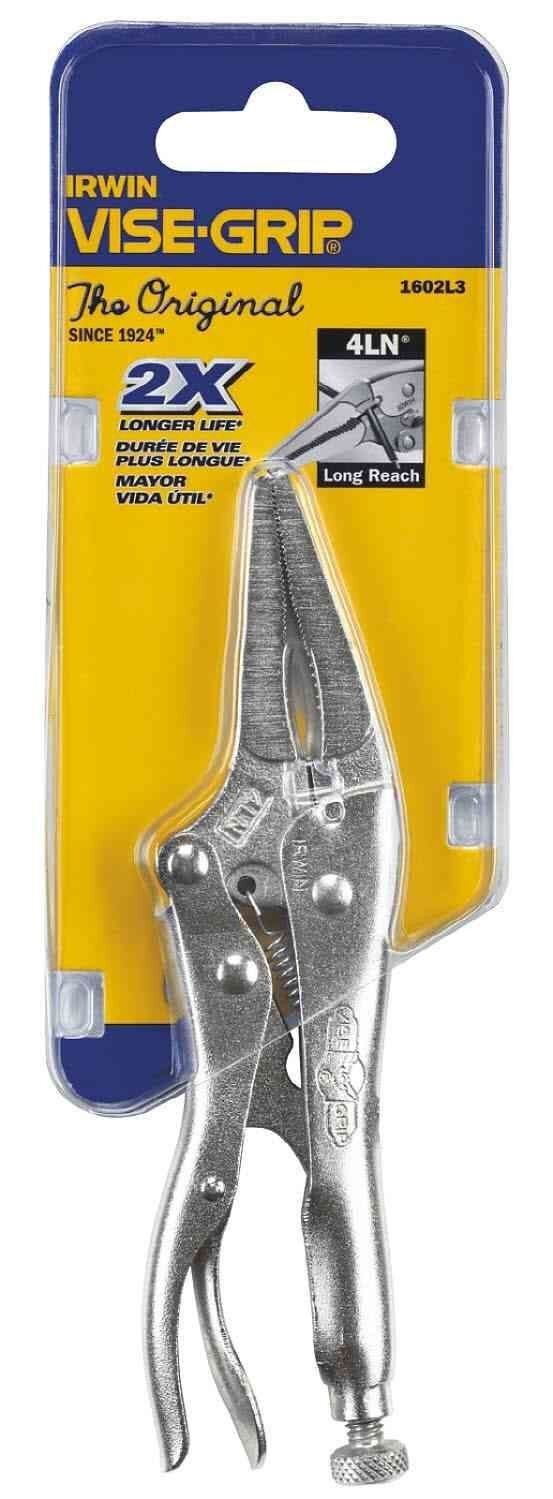 Irwin Vise Grip Long Nose Locking Pliers With Wire Cutter