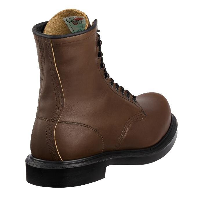 Red Wing Men's 8'' Brown Plain Toe Boots