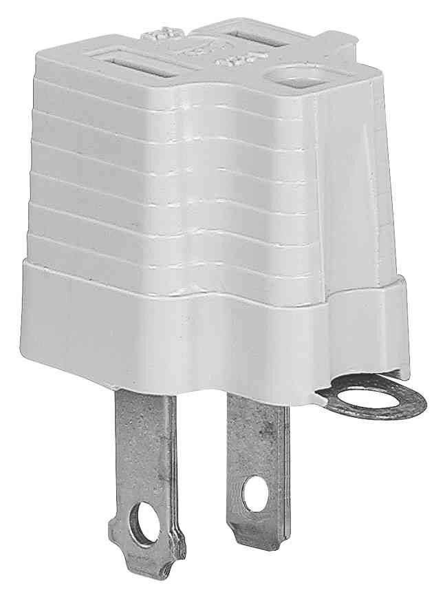 Cooper Wiring Single Outlet Grounding Adapter with Grounding Lug