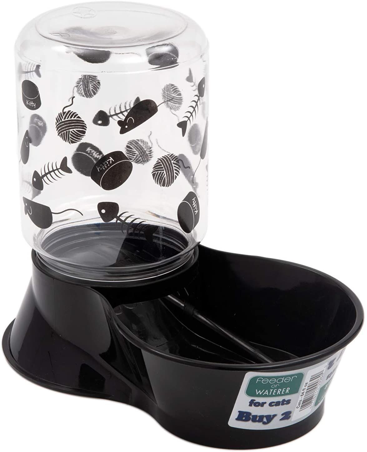 Lixit Animal Care Gravity Feed Cat Feeder/Waterer Fountain