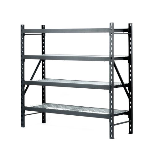 4-Tier Industrial Metal Shelving Rack