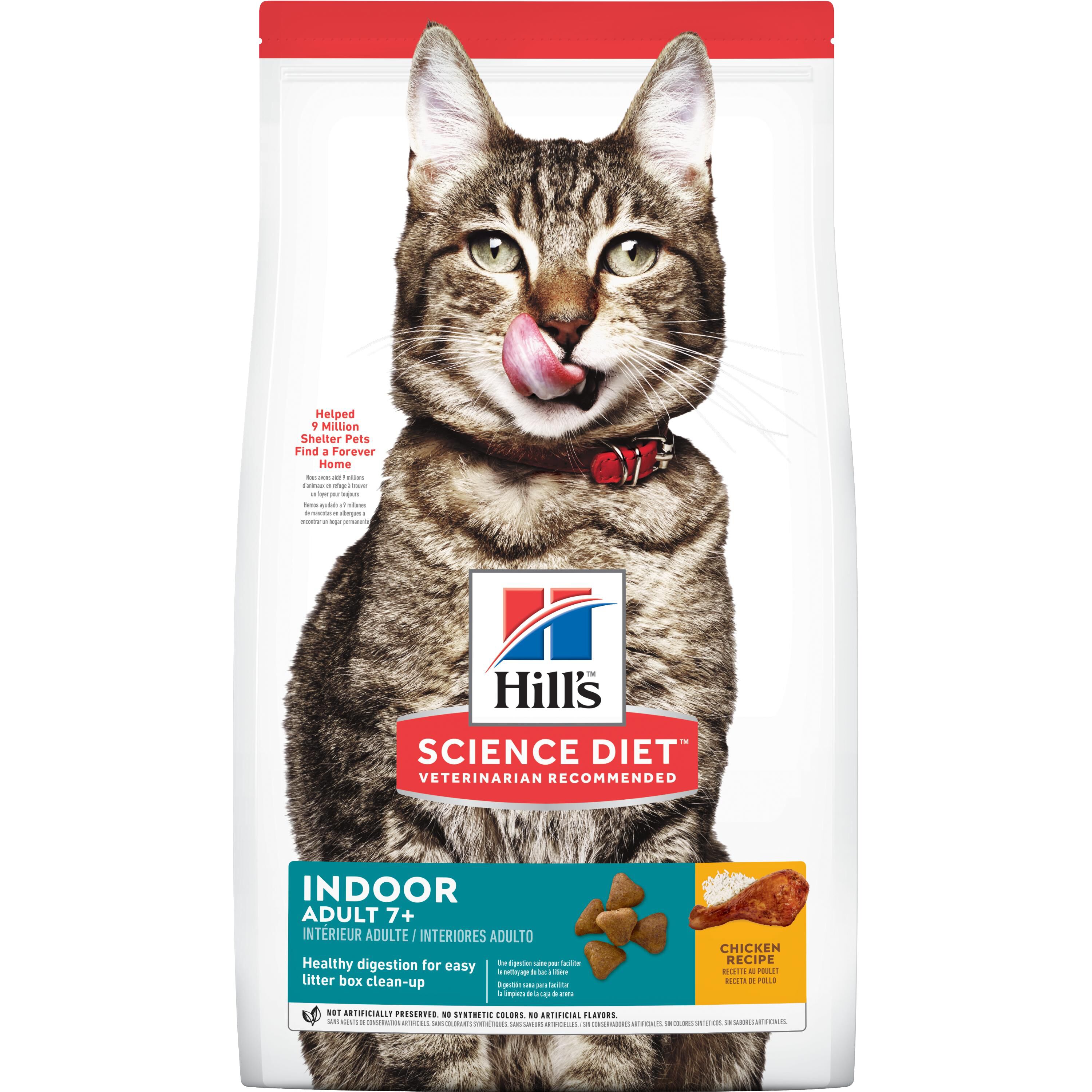 Adult 7+ Indoor Chicken Recipe Cat Food