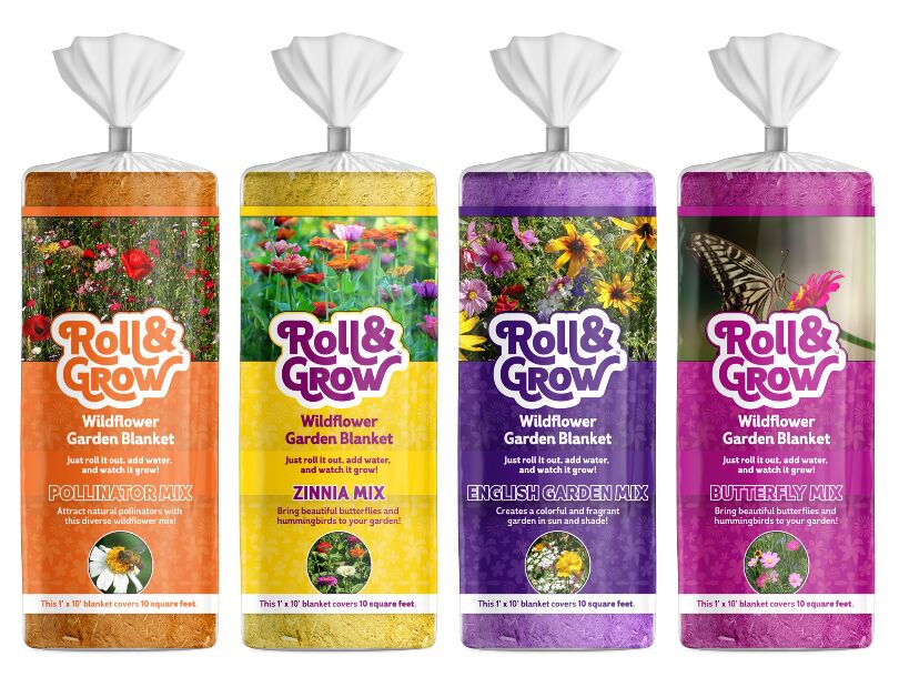 Roll & Grow Wildflower Garden Blanket - English Garden Mix