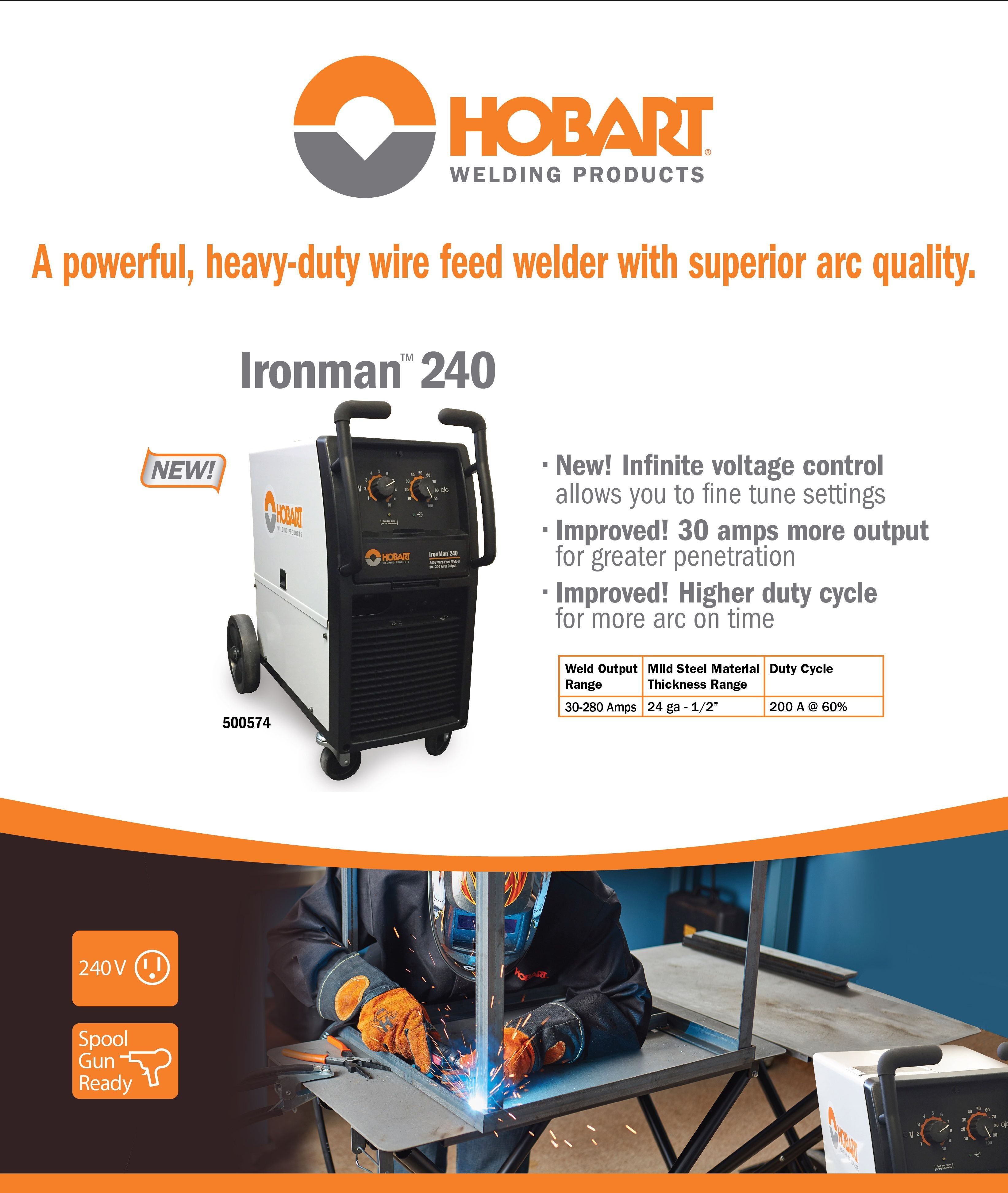 Hobart Ironman 240 MIG Welder