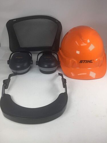 STIHL Helmet System w/ Nylon Mesh Screen - NRR 22 Type 1 Class C
