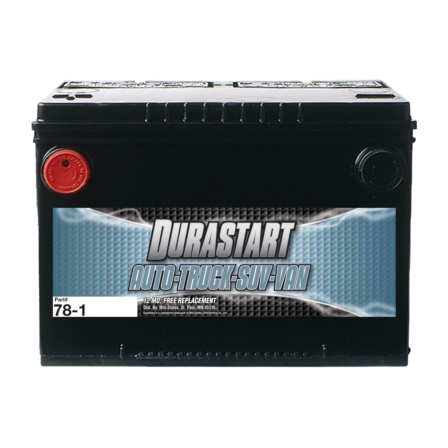 DuraStart 60 Month 12 Volt 630 CCA Auto Battery - 78P
