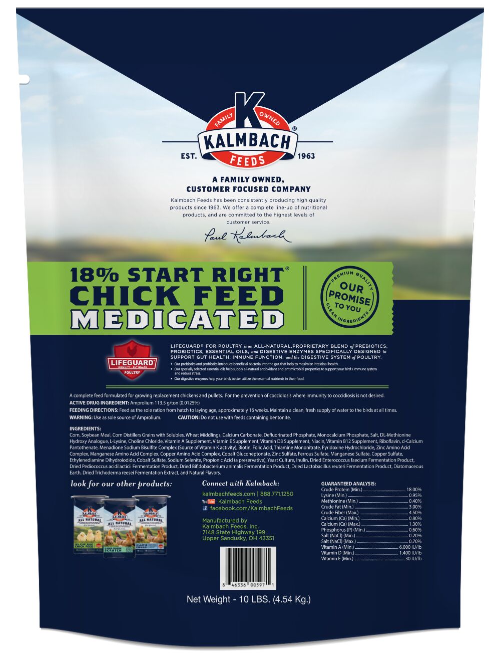 18% Start Right Chick Feed (Medicated)