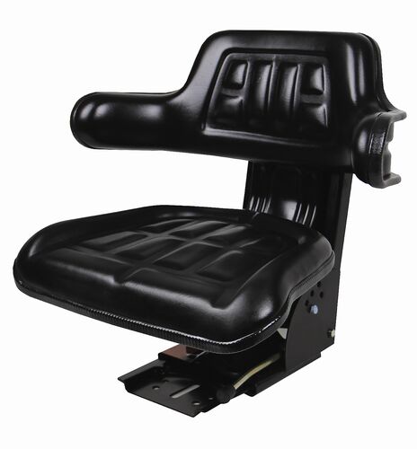 Concentric Int Black Universal Tractor Seat with Adjustable Suspension