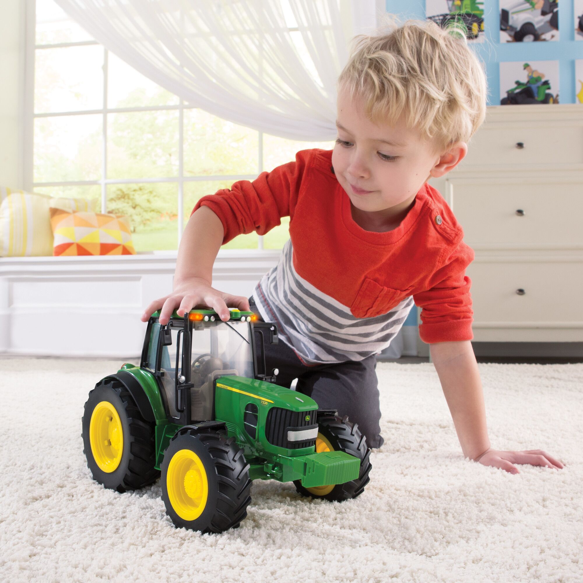 John Deere Lights And Sounds Big Farm Tractor | Shelly Lighting