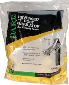 Dare Backside T-Post Insulator - 25 Count