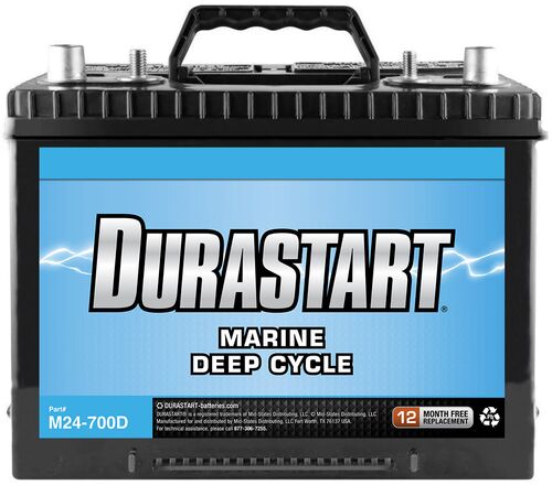 DuraStart 24 Month 12 Volt 550CCA Marine Battery 140 Min RC - TM24