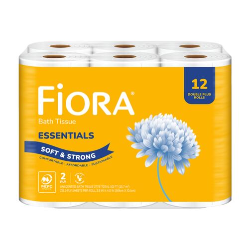 Fiora Ultra Soft Toilet Paper - 12 Double Rolls