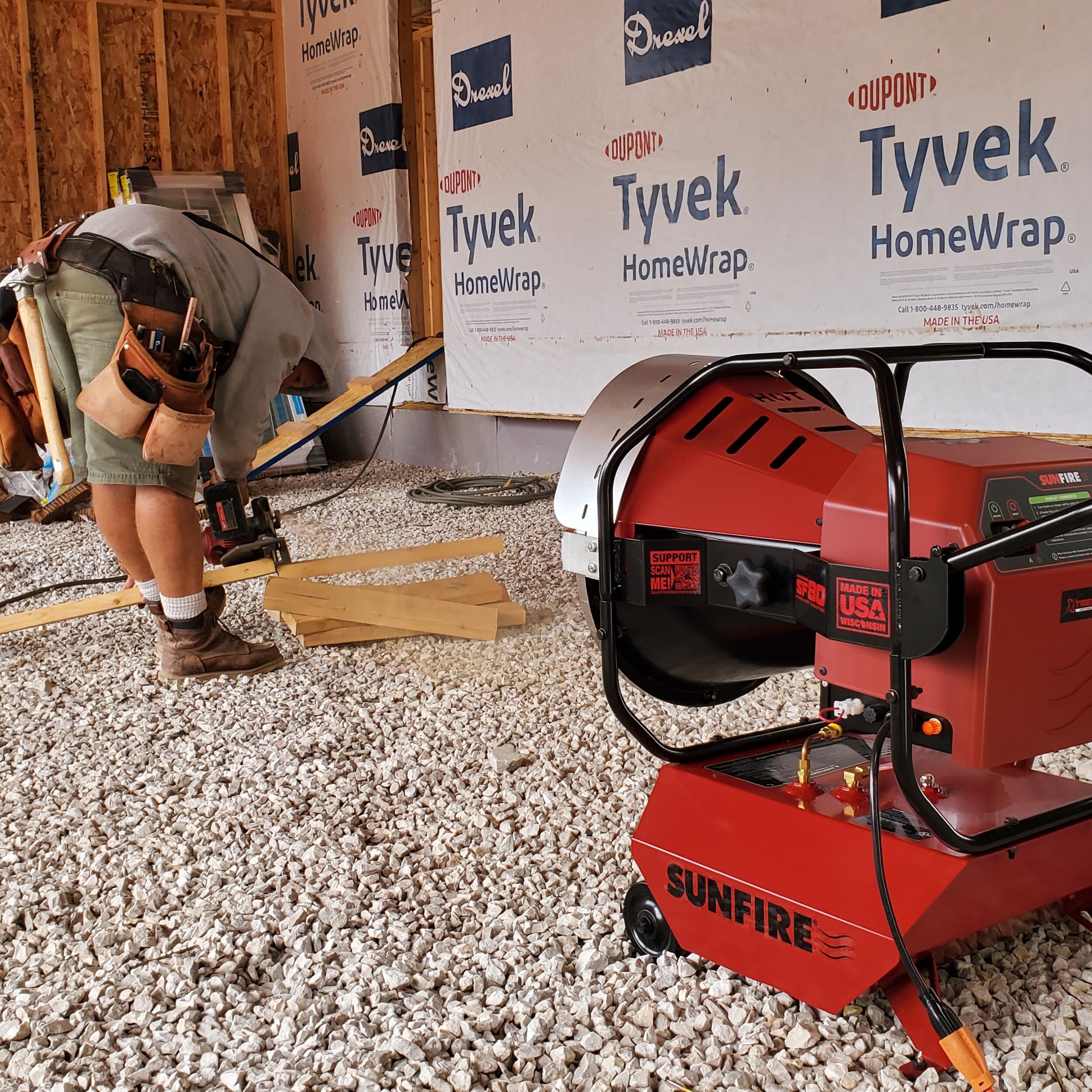 SF80 Portable Diesel/Kerosene Radiant Heater - 80,000 BTU