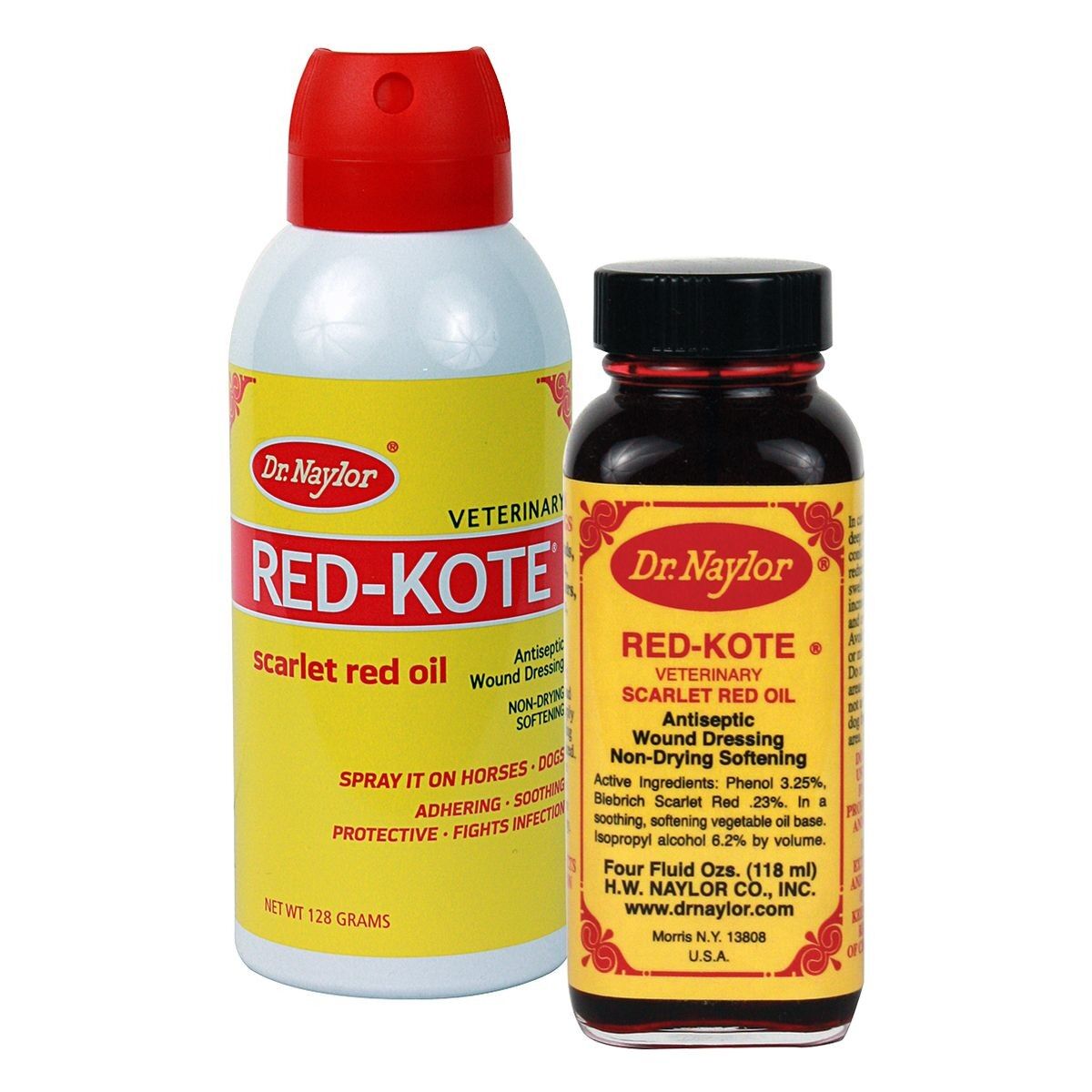 Dr. Naylor Red-Kote Scarlet Red Oil Antiseptic - 128g Aerosol Spray