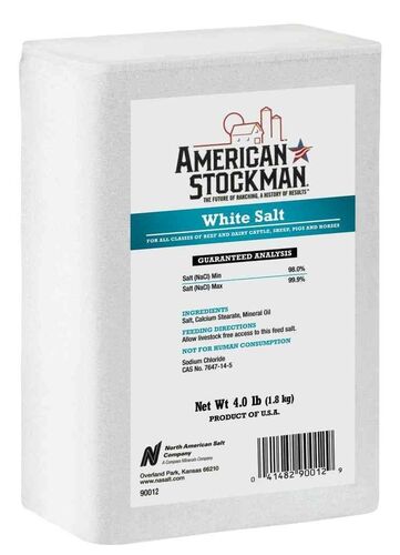 American Stockman White Salt Brick - 4 Lb