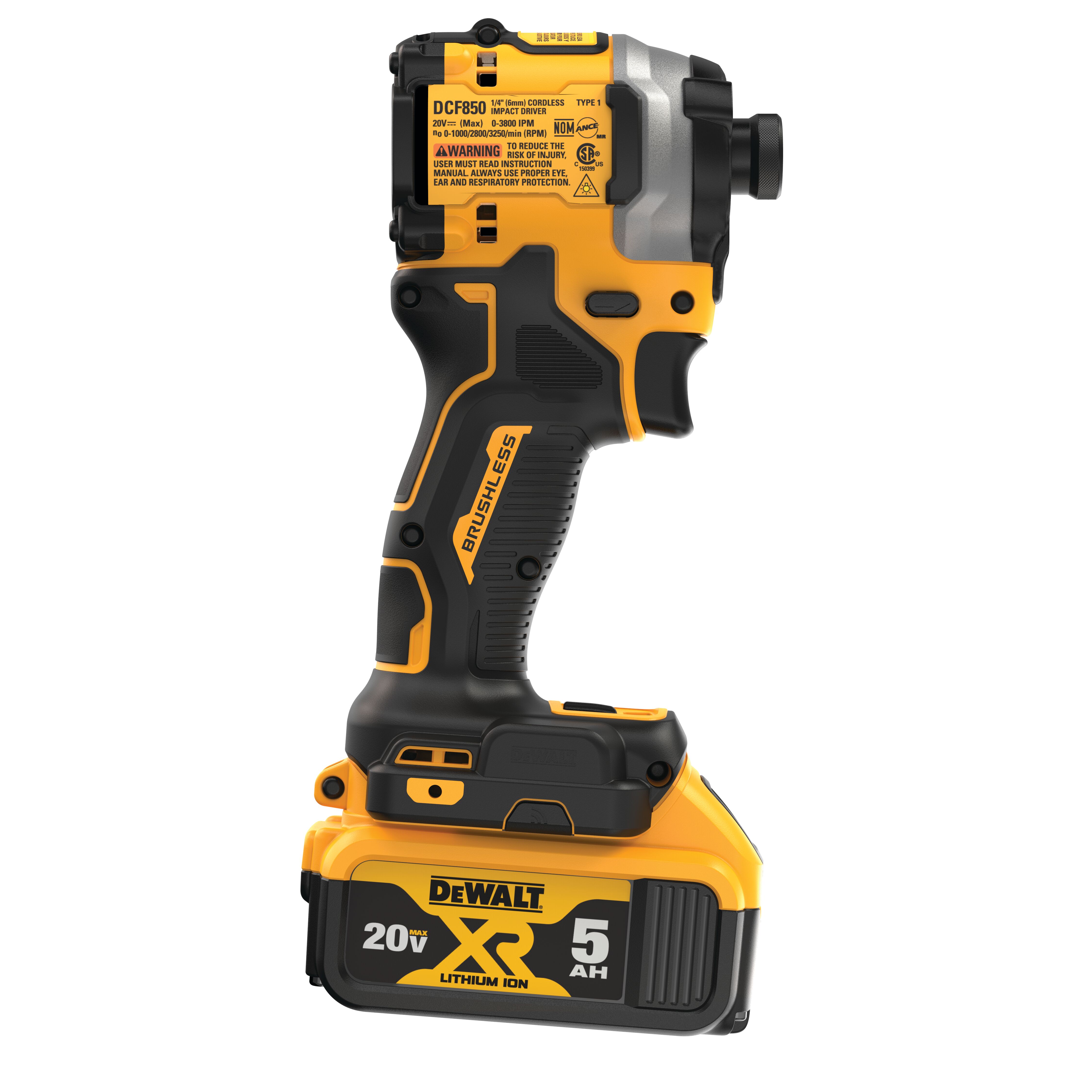 Dewalt 20V Max* Atomic 1/4 in Brushless Cordless 3-Speed Impact Driver Kit
