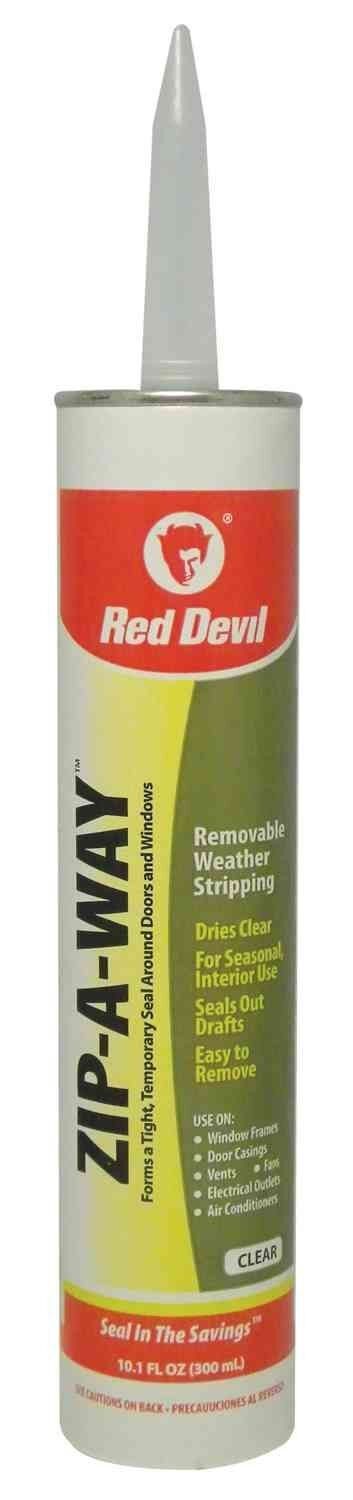 Zip-A-Way Removable Weather Stripping