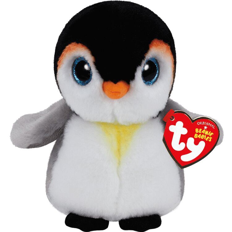 Ty Original 8" PONGO Grey and White Penguin Plush Toy