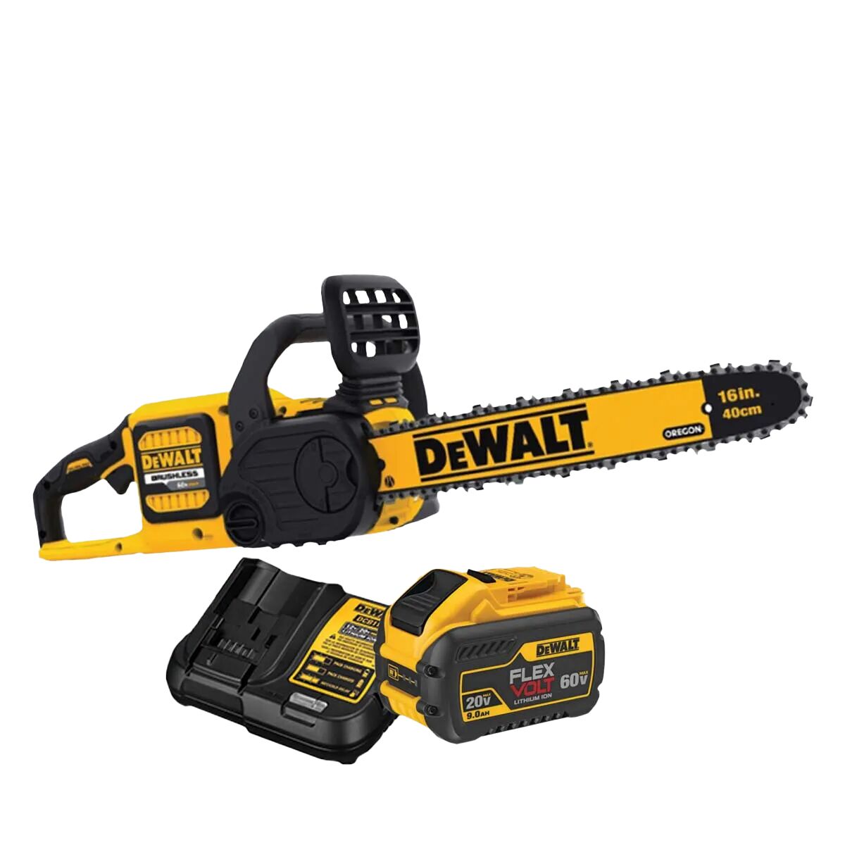 Dewalt FLEXVOLT 60V MAX* Brushless 16" Chainsaw Kit