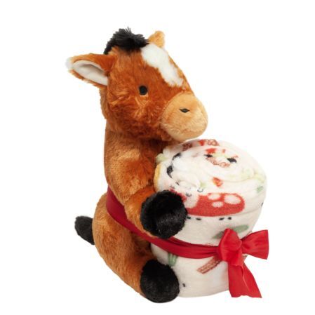 Plush Toy with Throw Set - Assorted