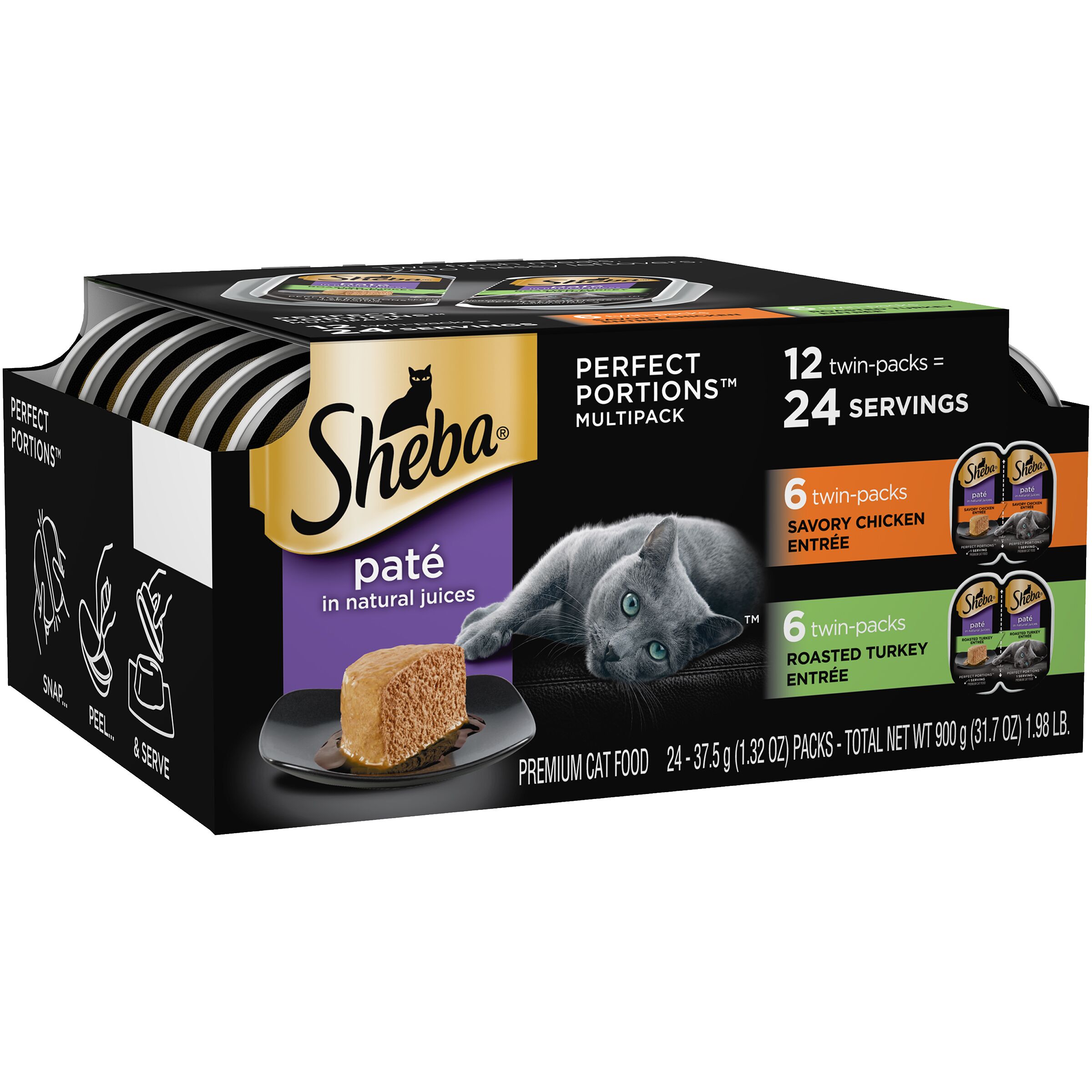 Perfect Portions Paté Cat Food - 12-Pack Multipack