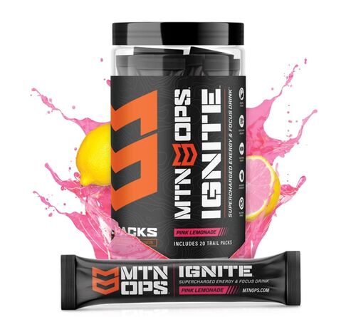 MTN OPS Pink Lemonade Ignite Supercharged Energy Drink Mix