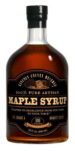 Lincoln County Reserve 100% Pure Maple Syrup 32 Oz Glass Jar