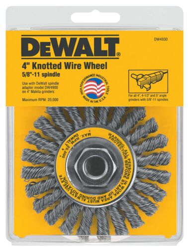 4" x 5/8"-11 HP .020 Carbon Stringer Wire Wheel