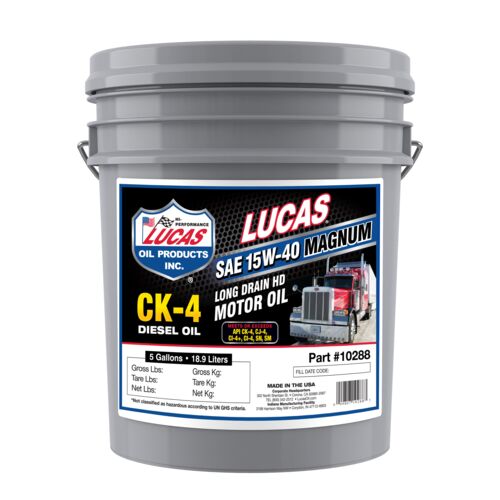 Lucas Oil 15W-40 Magnum CK-4 Diesel Oil - 5 Gallon