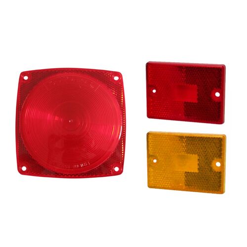 Optronics Red Tail And Side Marker Light Replacement Lens Set
