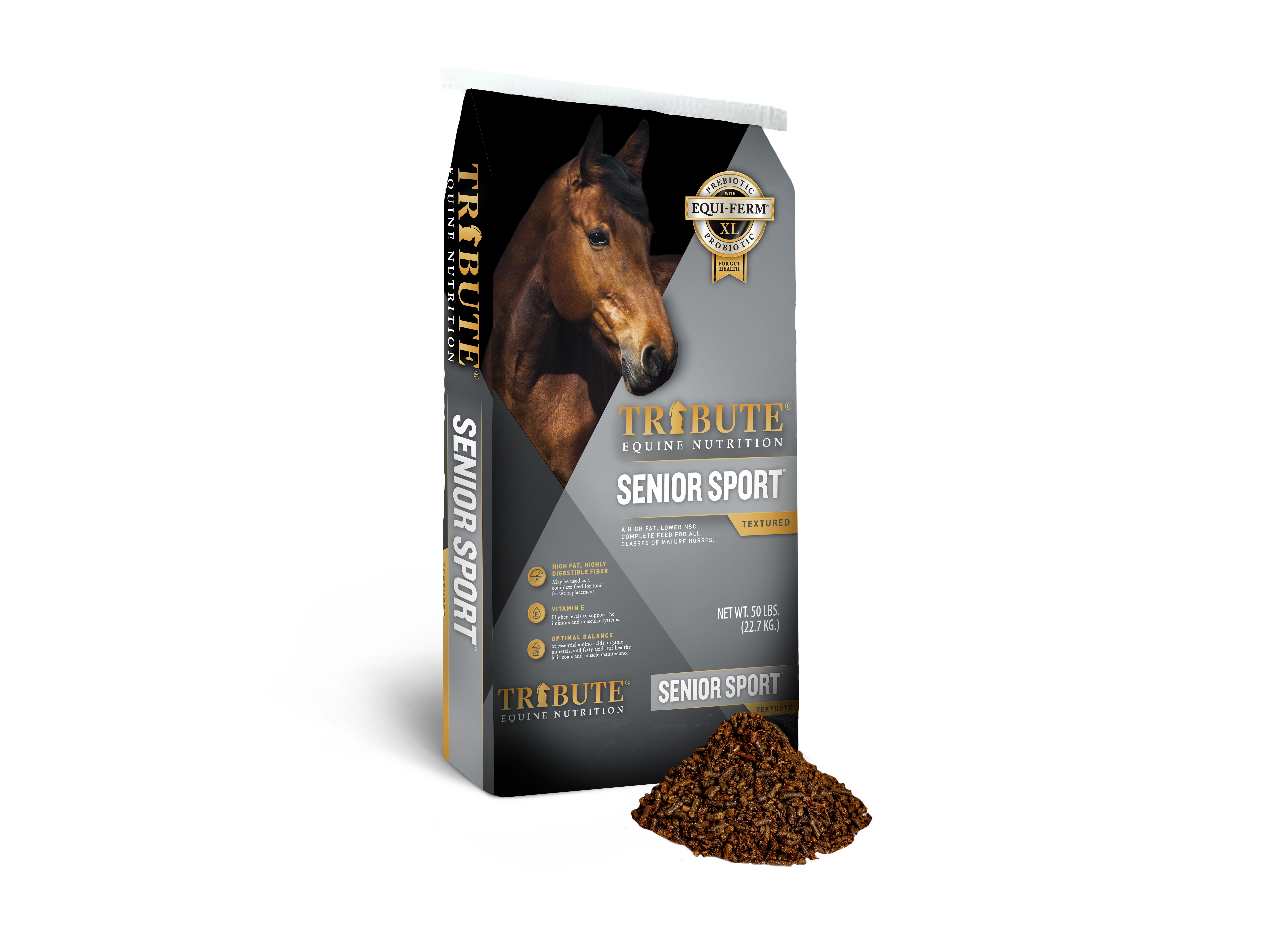 Tribute Senior Sport Textured Horse Feed - 50 lb