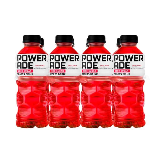 Powerade Electrolyte Enhanced Zero Sugar Fruit Punch Sport Drink - 8 ...