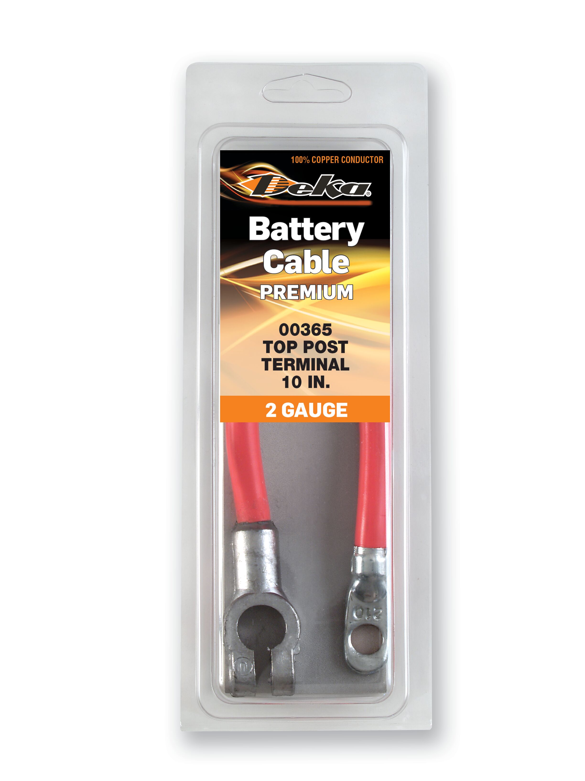 Deka 20" Battery Cable - 2 Gauge