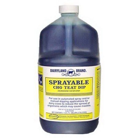 Dairyland Brand Sprayable CHG Teat Dip - 1 Gallon