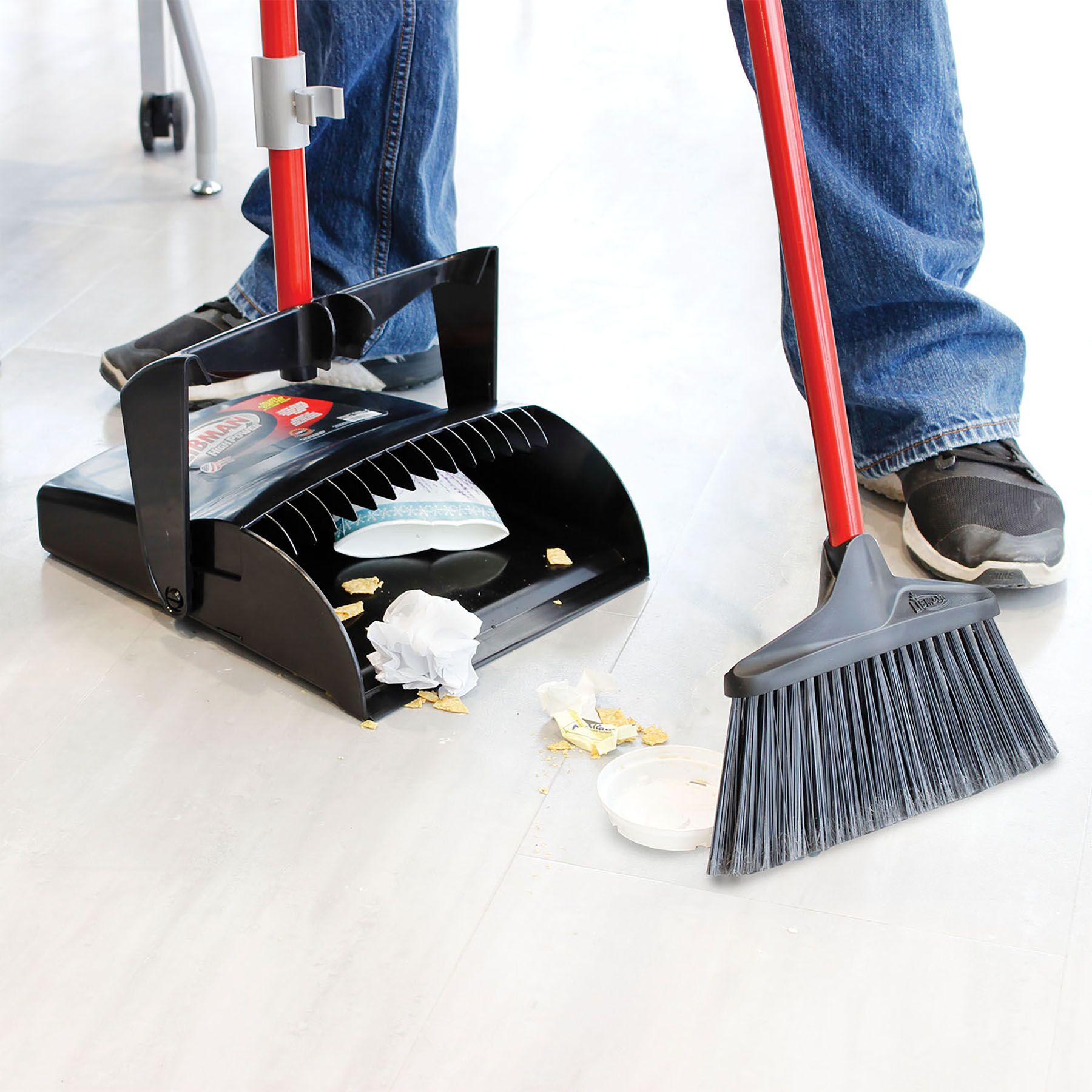 Libman Lobby Dust Pan and Broom Set