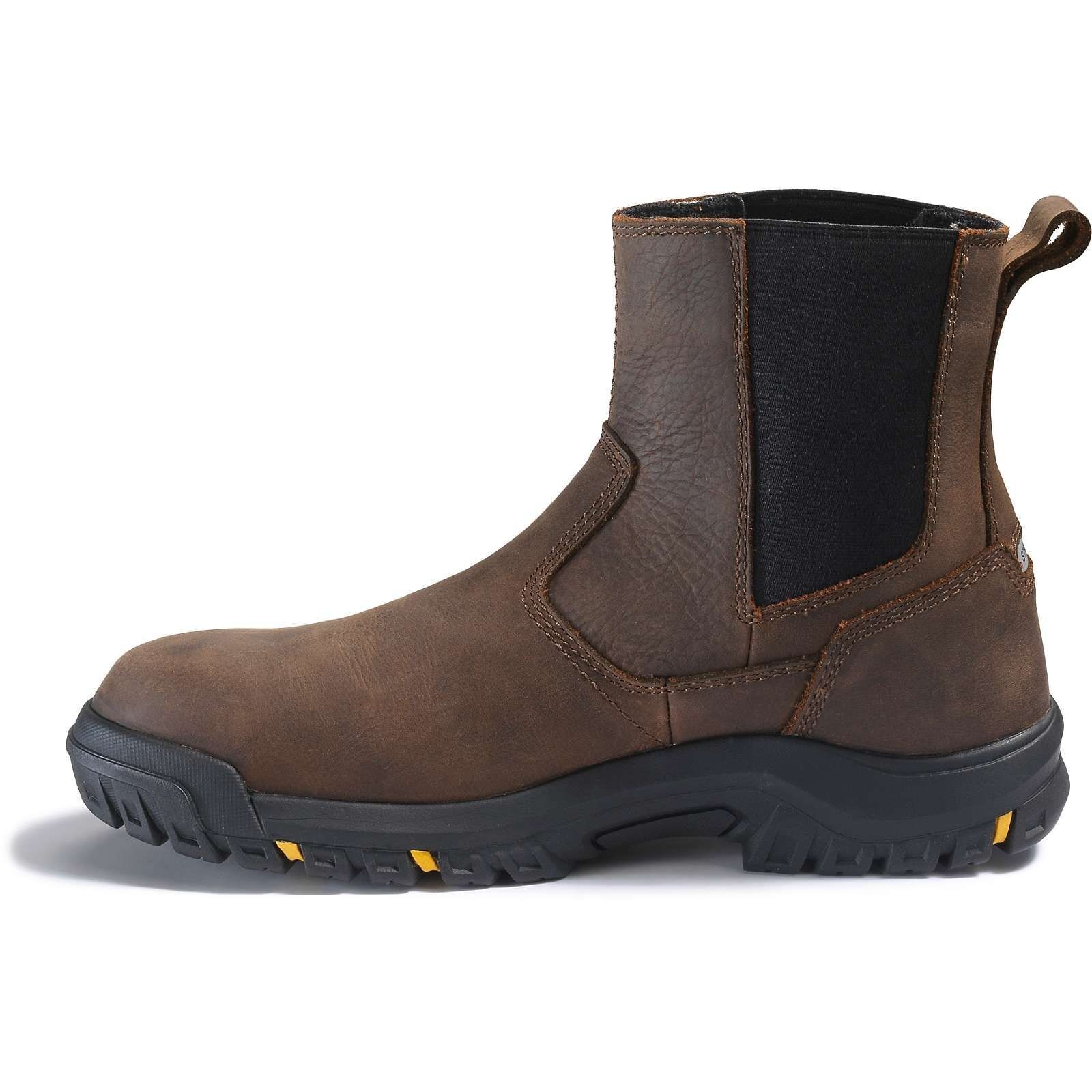 CAT Men's Clay Grain Leather Wheelbase Steel Toe Work Boots