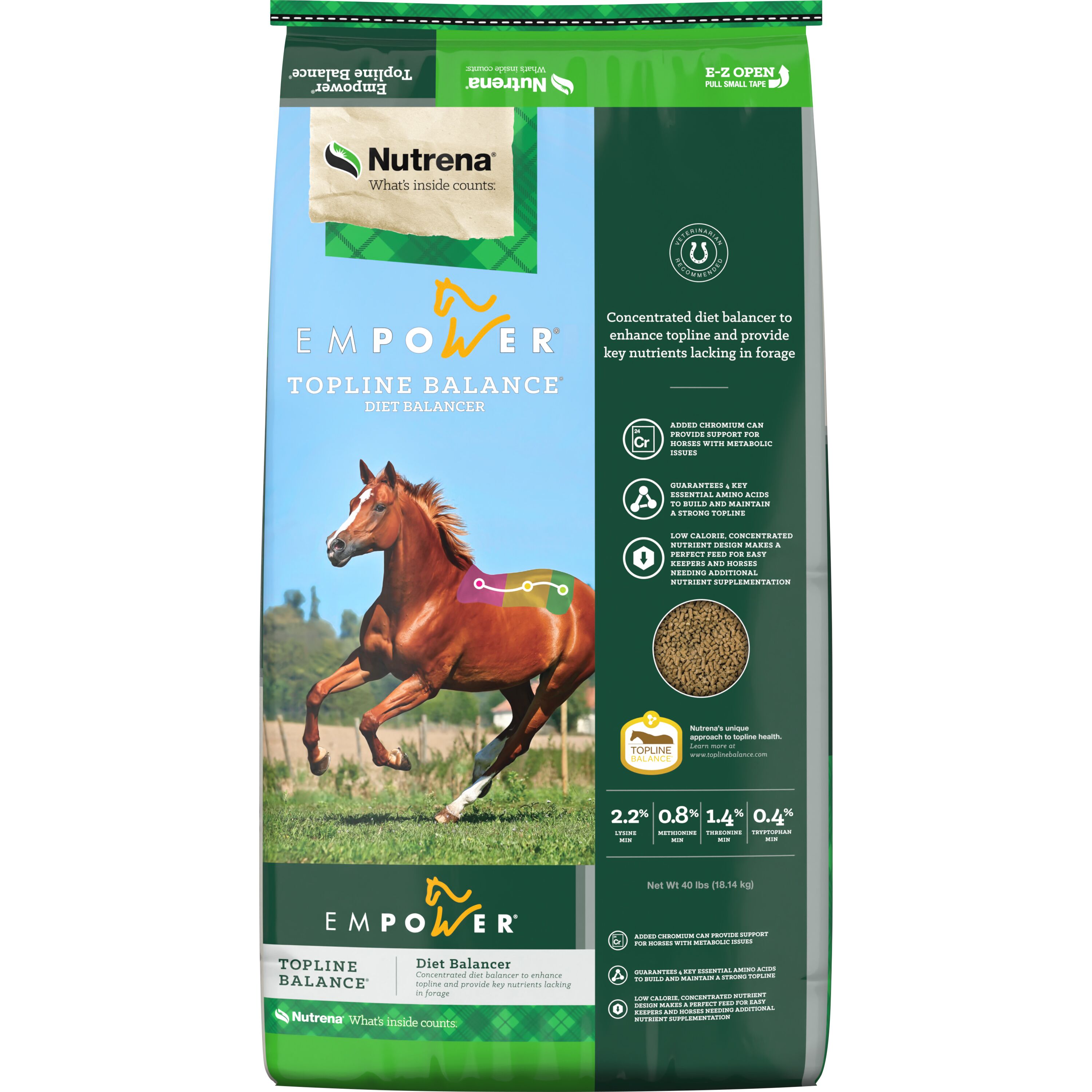 Empower Topline Balance Horse Feed - 40 Lb