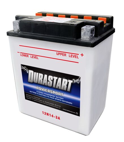 DuraStart Supercrank Powersport Motorcycle Battery - 12N14-3A
