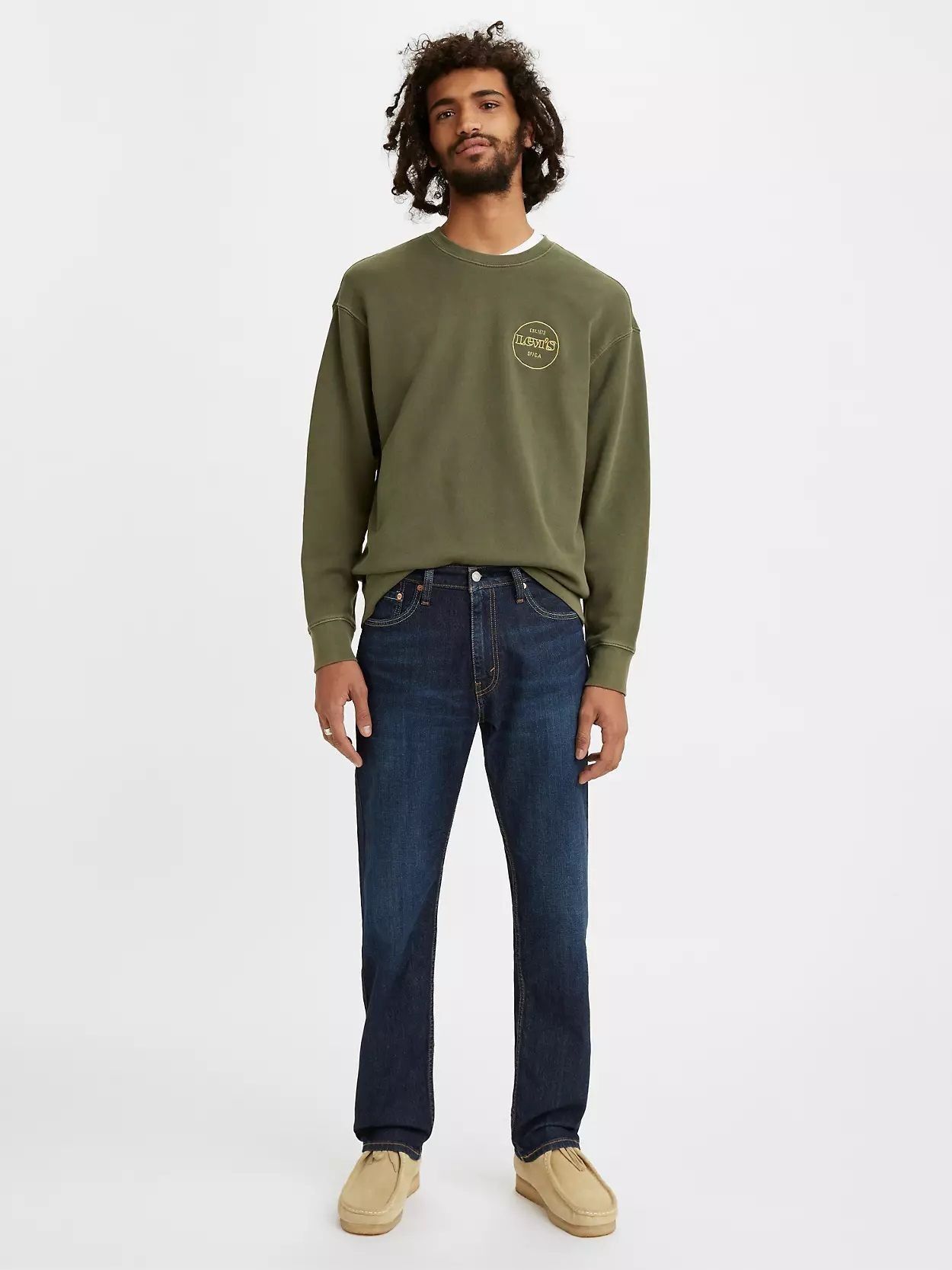 Men's 505 Regular Fit Jean in Dark Wash