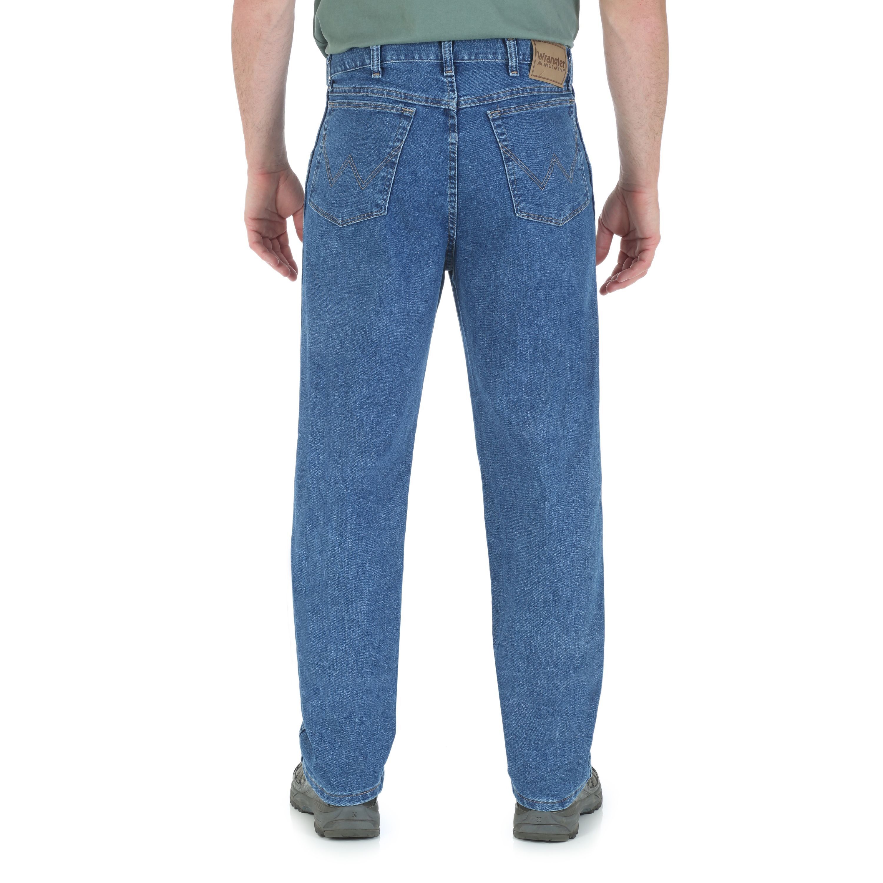 Men's Rugged Wear Relaxed Stretch Flex Denim Jean in Stonewashed